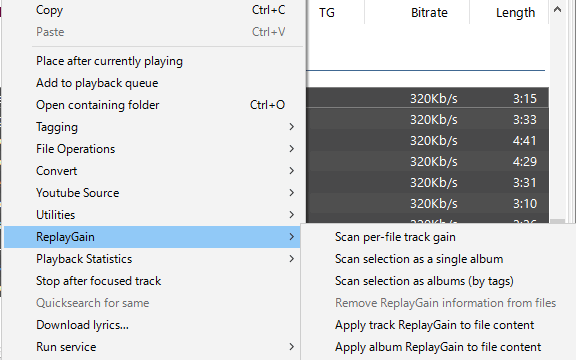 Replaygain つかいかた - foobar2000 Wiki