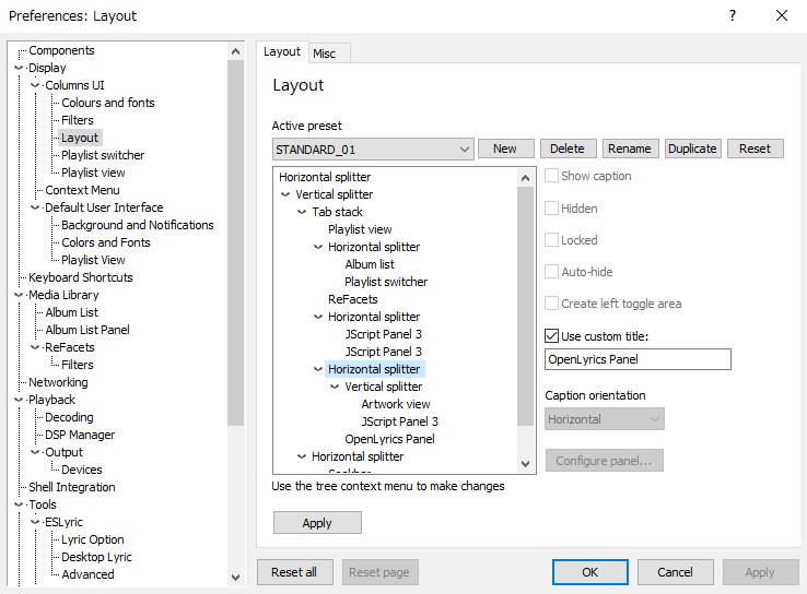 Columns UI foobar2000 v2.0 32bit/64bit - foobar2000 Wiki